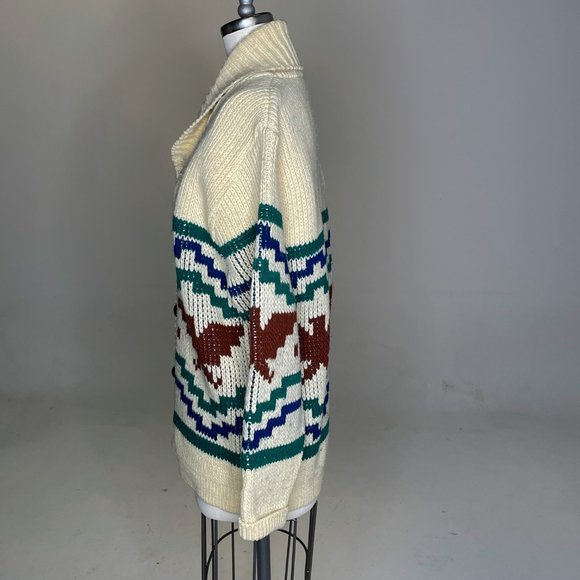 The Knitting Mill | Sweaters | Vintage The Knitting Mill Southwestern Thunderbird Large Knit ...